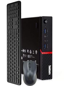 lenovo thinkcentre m700 tiny computer desktop pc, intel quad core i5 6400t processor, 16gb ram, 256gb m.2 ssd,wireless keyboard & mouse, wifi | bluetooth, windows 10 professional (renewed)