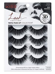 kiss lash couture triple push-up collection bombshell (pack of 2)