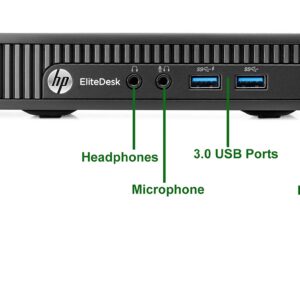 HP EliteDesk 800 G1 Tiny Computer Micro Tower PC, Intel Core i5 Processor, 16GB Ram, 250GB SSD,Wireless Keyboard & Mouse, WiFi | Bluetooth, 22" FHD LED Monitor, Win 10 Pro (Renewed)