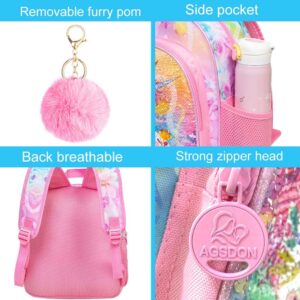 CCJPX Unicorn Backpack for Girls, 12.5” Toddler Sequin Bookbag Kindergarten Cute School Bag