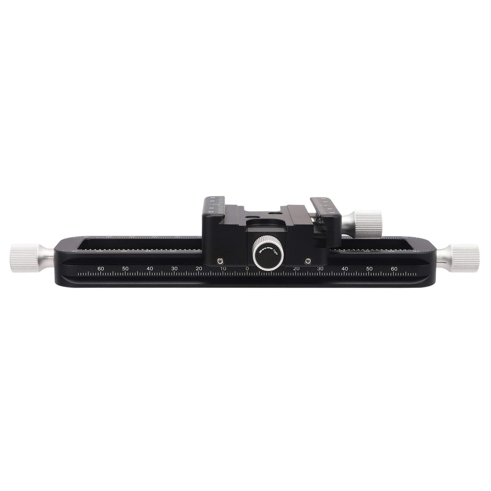 Haoge FM-160 Wormdrive Macro Rail for Macro Photography Track, Focus Stacking Precision Focus Slider/Close-up Shooting Clamp Plate Fine-Tuning Screw Rod