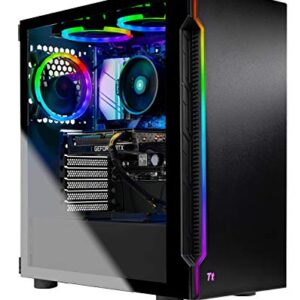 SkyTech Shadow 3.0 Gaming Computer PC Desktop - Ryzen 7 3700X 8-Core 3.6 GHz, RTX 3060 12GB, 1TB SSD, 16GB DDR4 3200, RGB Fans, AC WiFi, 600W Gold PSU, Windows 11 Home 64-bit, Black