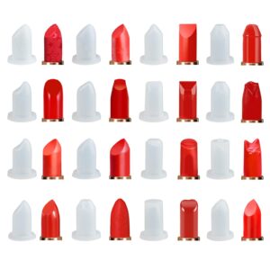 ahandmaker 16 style lipstick mold silicone diy makeup cosmetics lipstick mould for diy lipstick lip cream making lipstick fix