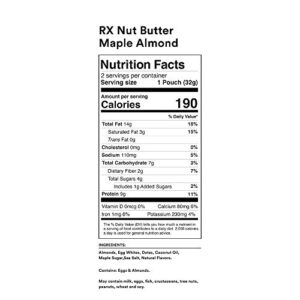 RX Nut Butter, Protein Snack, Lunch Snacks, Variety Pack (60 Packs)