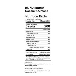 RX Nut Butter, Protein Snack, Lunch Snacks, Variety Pack (60 Packs)