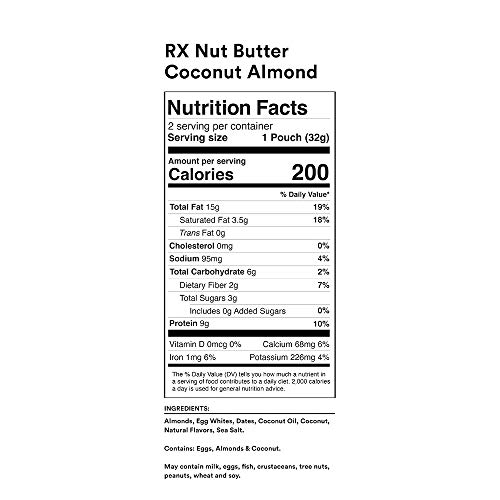 RX Nut Butter, Protein Snack, Lunch Snacks, Variety Pack (60 Packs)