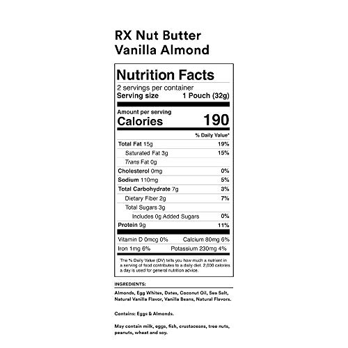 RX Nut Butter, Protein Snack, Lunch Snacks, Variety Pack (60 Packs)