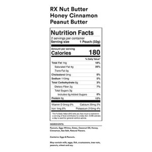 RX Nut Butter, Protein Snack, Lunch Snacks, Variety Pack (60 Packs)