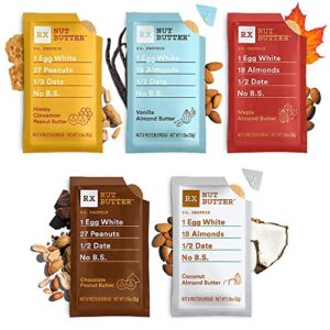 RX Nut Butter, Protein Snack, Lunch Snacks, Variety Pack (60 Packs)