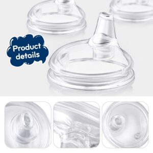 Nuanchu 4 Pieces Baby Bottle Nipples Baby Spout Nipples Variable Flow Baby Nipples Silicone Spout Nipples Compatible with Comotomo Baby Bottle, Fits for Babies Over 6 Months Old, Duckbill Cross