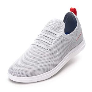 gone for a run pr soles active recovery sneaker | bondi foot massaging slip-on | light gray | w11/m9