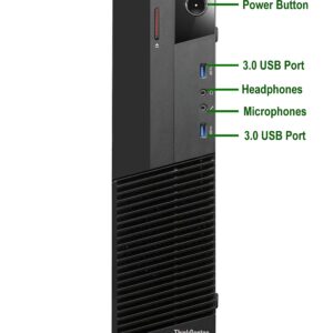 Lenovo M93P SFF Computer Desktop PC, Intel Core i5 3.2GHz Processor, 16GB Ram, 128GB M.2 SSD, 2TB HDD, Wireless Keyboard & Mouse, WiFi | Bluetooth, New 23.8" FHD LED Monitor, Win 10 Pro (Renewed)