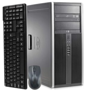 HP Elite 8300 Tower Computer Desktop PC, Intel Core i5 3.20GHz Processor, 16GB Ram, 128GB M.2 SSD, 3TB Hard Drive, Wireless Keyboard & Mouse, WiFi | Bluetooth, DVD Drive, Windows 10 (Renewed)