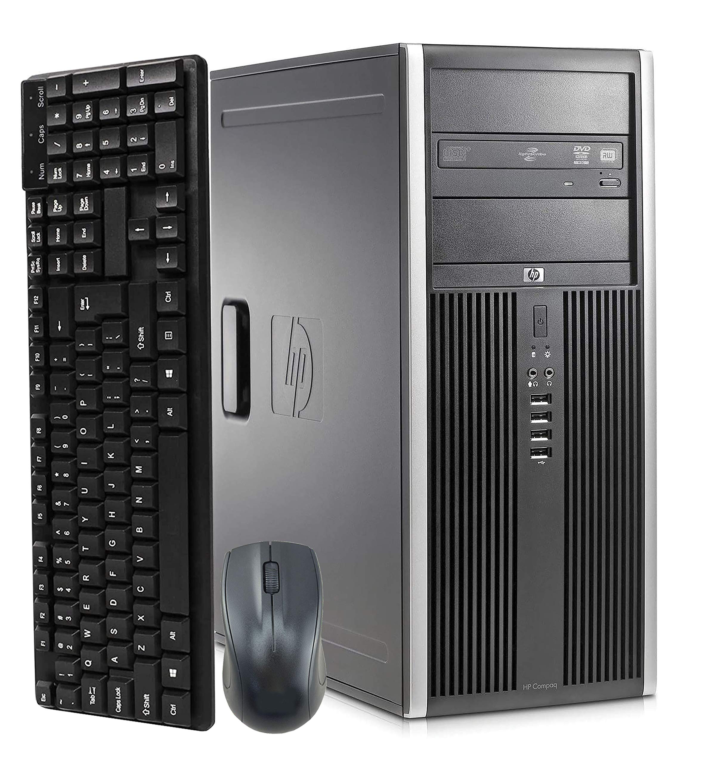 HP Elite 8300 Tower Computer Desktop PC, Intel Core i5 3.20GHz Processor, 16GB Ram, 128GB M.2 SSD, 3TB Hard Drive, Wireless Keyboard & Mouse, WiFi | Bluetooth, DVD Drive, Windows 10 (Renewed)