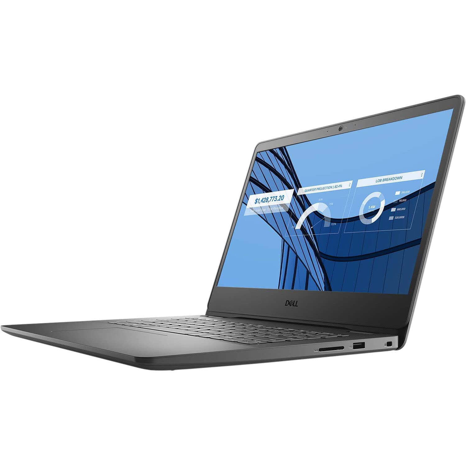 Dell Vostro 14 3400 Business Laptop Computer, 14" FHD Anti-Glare, Intel Core i3-1115G4 (Beat i5-10210U), 8GB DDR4 RAM, 512GB PCIe SSD + 1TB HDD, 802.11AC WiFi, Bluetooth, Windows 11 Pro