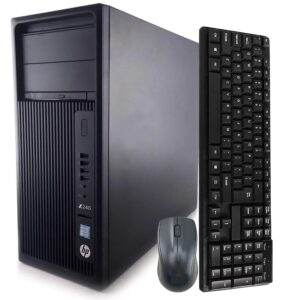 hp z240 tower computer workstation pc, intel core i5 6600 3.3ghz processor, 32gb ddr4 ram, 1tb ssd, wireless keyboard & mouse, wifi | bluetooth, windows 10 professional (renewed)