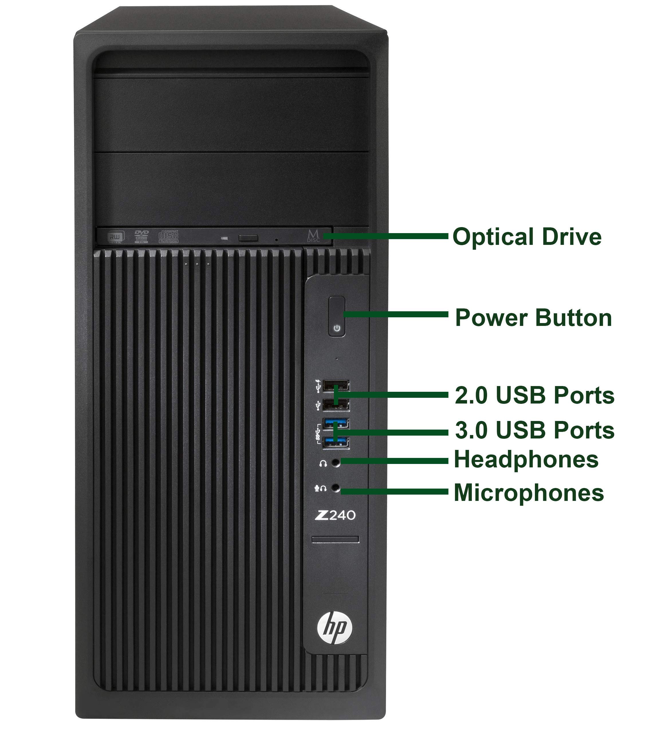 HP Z240 Tower Computer Workstation PC, Intel Core i5 6600 3.3GHz Processor, 32GB DDR4 Ram, 1TB SSD, Wireless Keyboard & Mouse, WiFi | Bluetooth, Windows 10 Professional (Renewed)