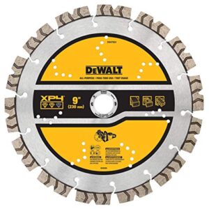 dewalt diamond saw blade, concrete and masonry blade, segmented, 9-inch (dw47924)