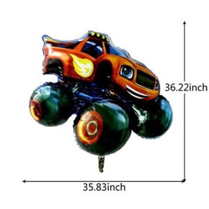 5PCS Blaze and The Monster Machine Balloons Foil balloon For Kids Birthday Party Monster Truck Cars Party Decorations