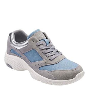 easy spirit pisa women's walking 8 c/d us grey-denim