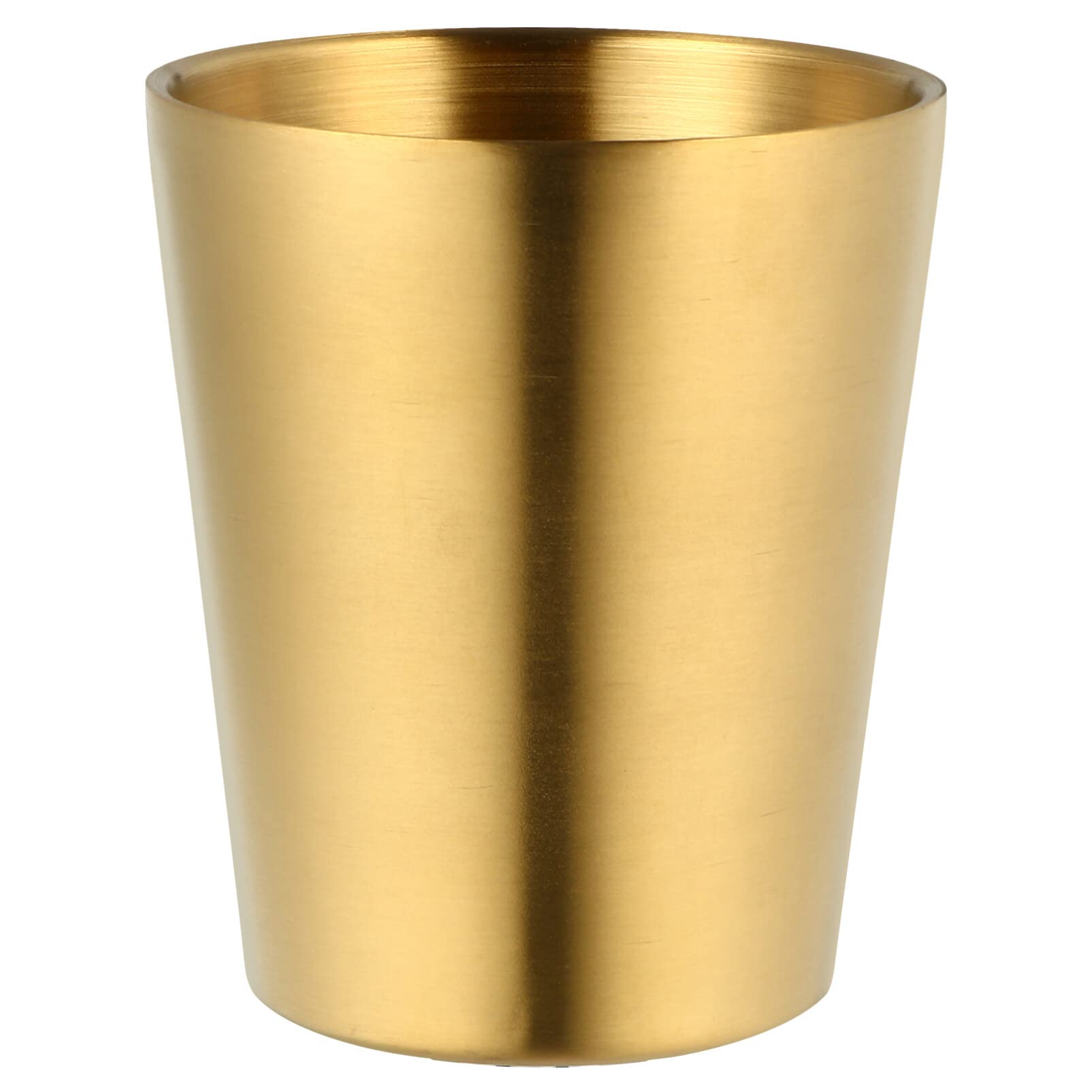 Cabilock Golden Drinking Cup Beer Water Wine Cup Stainless Steel Whisky Cup Shatterproof Drinking Cups Metal Drinking Glasses for Kids and Adults Gold 2