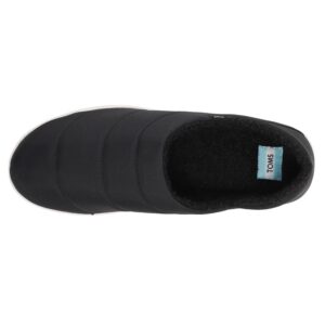 TOMS mens Ezra Slipper, Black Matte Ripstop, 10.5 US