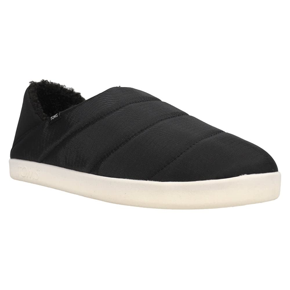 TOMS mens Ezra Slipper, Black Matte Ripstop, 10.5 US