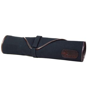 6 pocket knife roll bag (black)