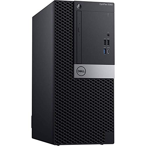 Dell OptiPlex 5060 Tower Desktop Business Computer with Intel Core i5-8500 3.0GHz 6-core CPU, 8GB RAM, 256GB SSD, Windows 10 Professional (Renewed)