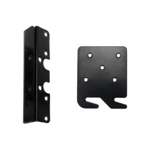 Geesatis 2 Set Bed Adapter Conversion Kit Heavy Duty Bed Frame Brackets Adapter Bed Rail Hook Plates Bolt-On to Hook-On Conversion, with Mounting Screws