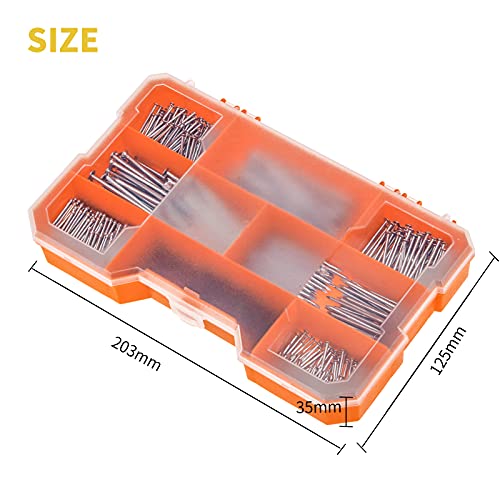 Maexxna 1080pcs Nail Assortment Kit, Small Nails, Nails, Nails for Hanging Pictures, Picture Hanging Nails, Finishing Nails, Hanging Nails, Picture Nails, Wall Nails for Hanging, Pin Nails