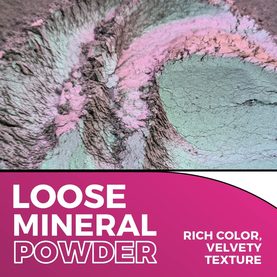 Concrete Minerals MultiChrome Eyeshadow, Intense Color Shifting, Longer-Lasting With No Creasing, 100% Vegan and Cruelty Free, Handmade in USA, 2.4 Grams Loose Mineral Powder (Sample Bundle)