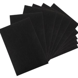 WUWEOT 10 Pack Black Stiff Felt Sheet, 17x11.8 Inches Fabric Hard Felt Squares Craft Felt for DIY Crafts, Sewing, Decorative Projects