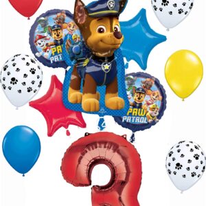 Paw Pups on Patrol Party Supplies 3rd Birthday Balloon Bouquet Decorations