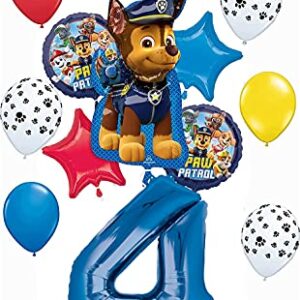 Paw Pups on Patrol Party Supplies 4th Birthday Balloon Bouquet Decorations