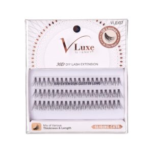 v luxe by i-envy 30d cluster extension long (1 pack, vlei07)