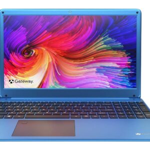 2021 Newest Gateway 15.6" FHD Ultra Slim Laptop, AMD Ryzen 5 3450U (Better Than i7-8565U), 16GB RAM, 256GB SSD, THX Audio, Fingerprint Scanner, Webcam, HDMI, WiFi, Windows 10 Home, Blue+Oydisen Cloth