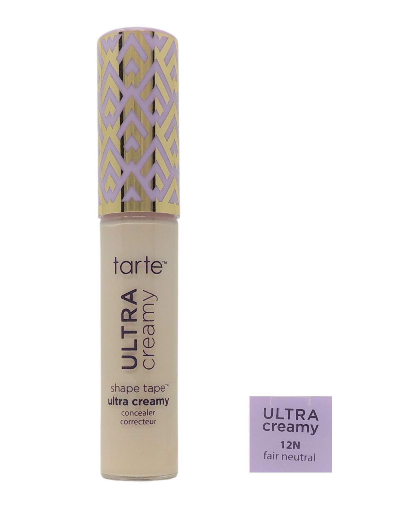 Tarte Cosmetics Shape Tape Ultra Creamy Concealer | Fair Neutral 12N NEW 2021 Formula Best Corrector Makeup Under Eye Brighter, Smoother Skin Matte Finish Nourishing & Gentle 0.33 Ounce (Pack of 1)