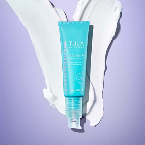 TULA Skin Care Prime of Your Life Smoothing & Firming Treatment Primer - Skincare-first treatment primer that delivers a plumped up, radiant soft focus finish, 1 fl. oz.