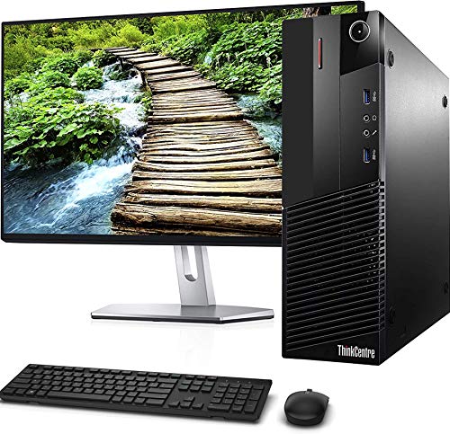 Lenovo M93P SFF Computer Desktop PC, Intel Core i7 3.4GHz, 16GB Ram, 512GB M.2 SSD, Wireless Keyboard & Mouse, WiFi | Bluetooth, New 23.8-in FHD LED Monitor, Microsoft Office 365, Win 10 Pro (Renewed)