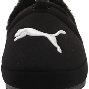 PUMA Men's Tuff Moccasin Slipper, Black Whit, 9