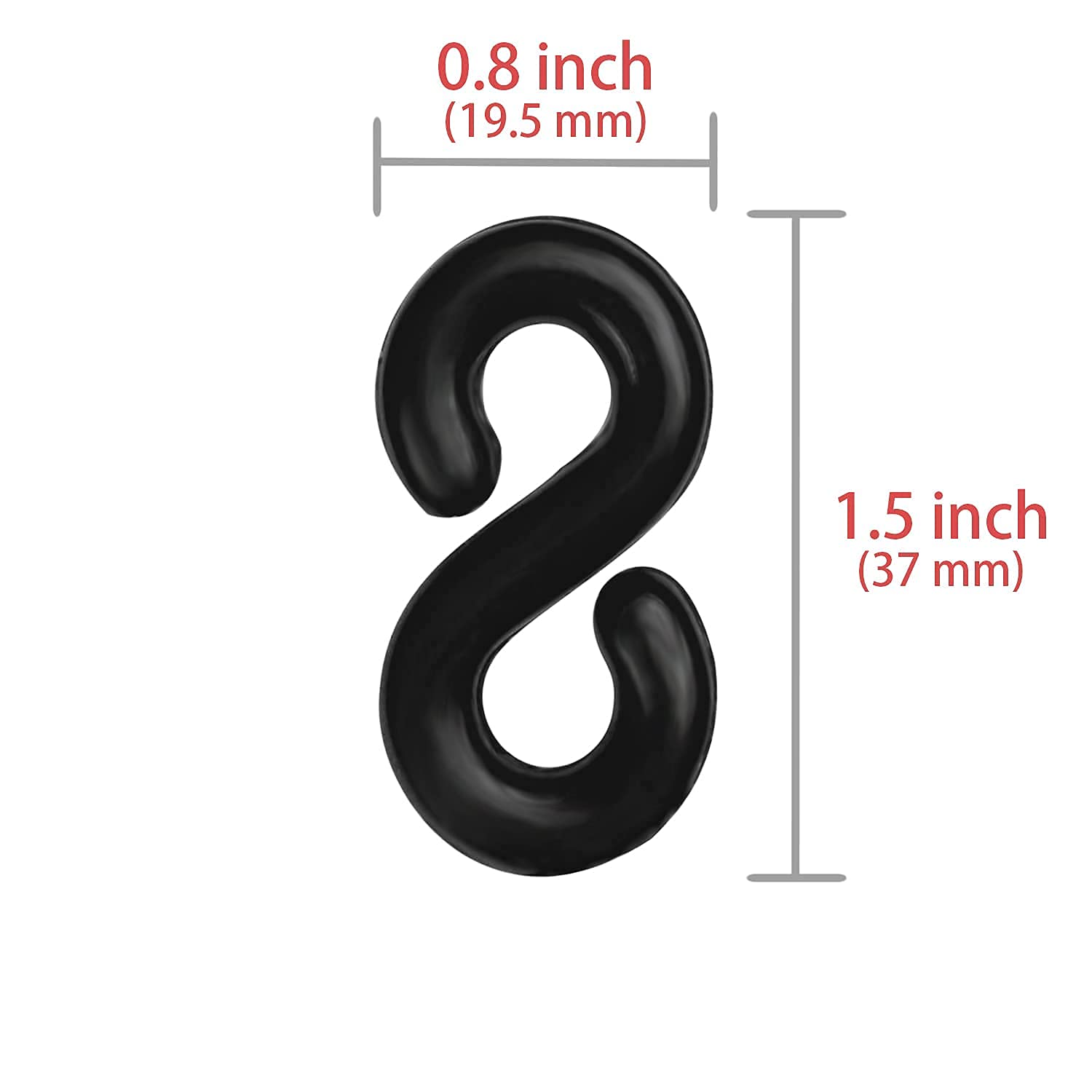 Black Plastic Chain - 50 32 65 Feet Plastic Safety Barrier Chain for Crowd Control, Parking Barrier and Delineator Post with Base - Safety Security Chain with Accessories