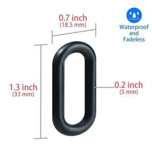 Black Plastic Chain - 50 32 65 Feet Plastic Safety Barrier Chain for Crowd Control, Parking Barrier and Delineator Post with Base - Safety Security Chain with Accessories