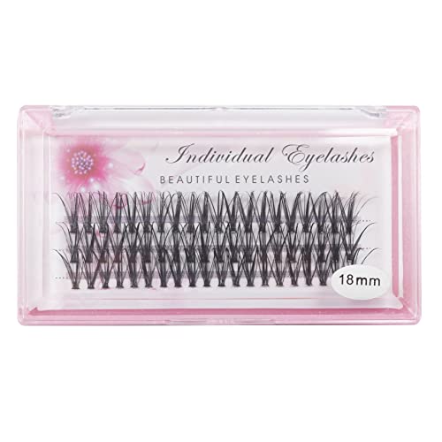 Bodermincer Grafting False Eyelashes 20D Soft 0.07 C Curl Lash Clusters Lash Extension Kit Individual Eyelashes Silk False Eye Lashes Extensions (18mm)