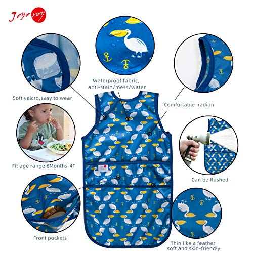 Joyo roy Bibs For Baby Boy Baby Bibs For Boy Baby Bib Baby Bibs For Eating Toddler Bibs Bibs For Toddlers Waterproof Bibs Plastic Bibs For Babies Feeding Bibs Baby Smock For Eating Plastic Bibs