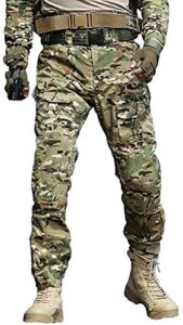 trgpsg men's hiking pants, outdoor work cargo pants workwear wg4f cp camo 38