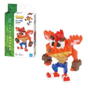 Nanoblock - Crash Bandicoot [Crash Bandicoot], Character Collection Series Building Kit,NBCC-098