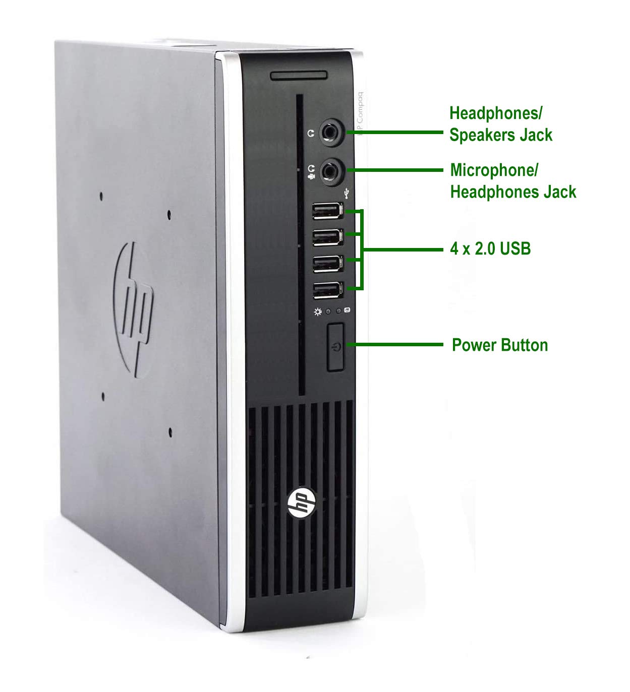 HP 8200 USFF Computer Desktop PC, Intel Core i5 3.1GHz Processor, 8GB Ram, 320GB Hard Drive, WiFi | Bluetooth, 1080p Webcam, Wireless Keyboard & Mouse, 20 Inch Monitor, Windows 10 (Renewed)