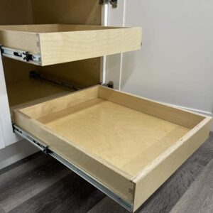 Sublime Design 19" Wide - Printer Pull Out Tray | Slide Out Shelves | Baltic Birch Wood Drawer for Cabinet Storage (Pull Out 32)