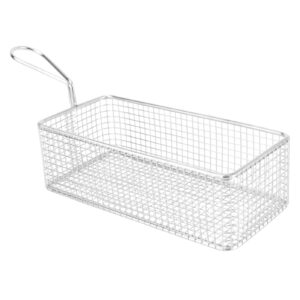 yardwe snack serving round serving tray frying basket for pot deep fryer basket turkey fryer basket food tray french fries basket stainless steel fry basket frying pan rectangle